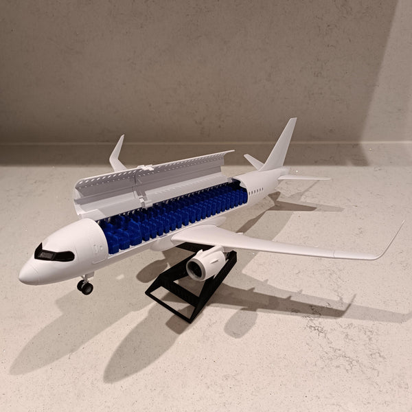 A320-Style 3D Printed Extended Narrow-Body Passenger Jet Model – Aviat ...
