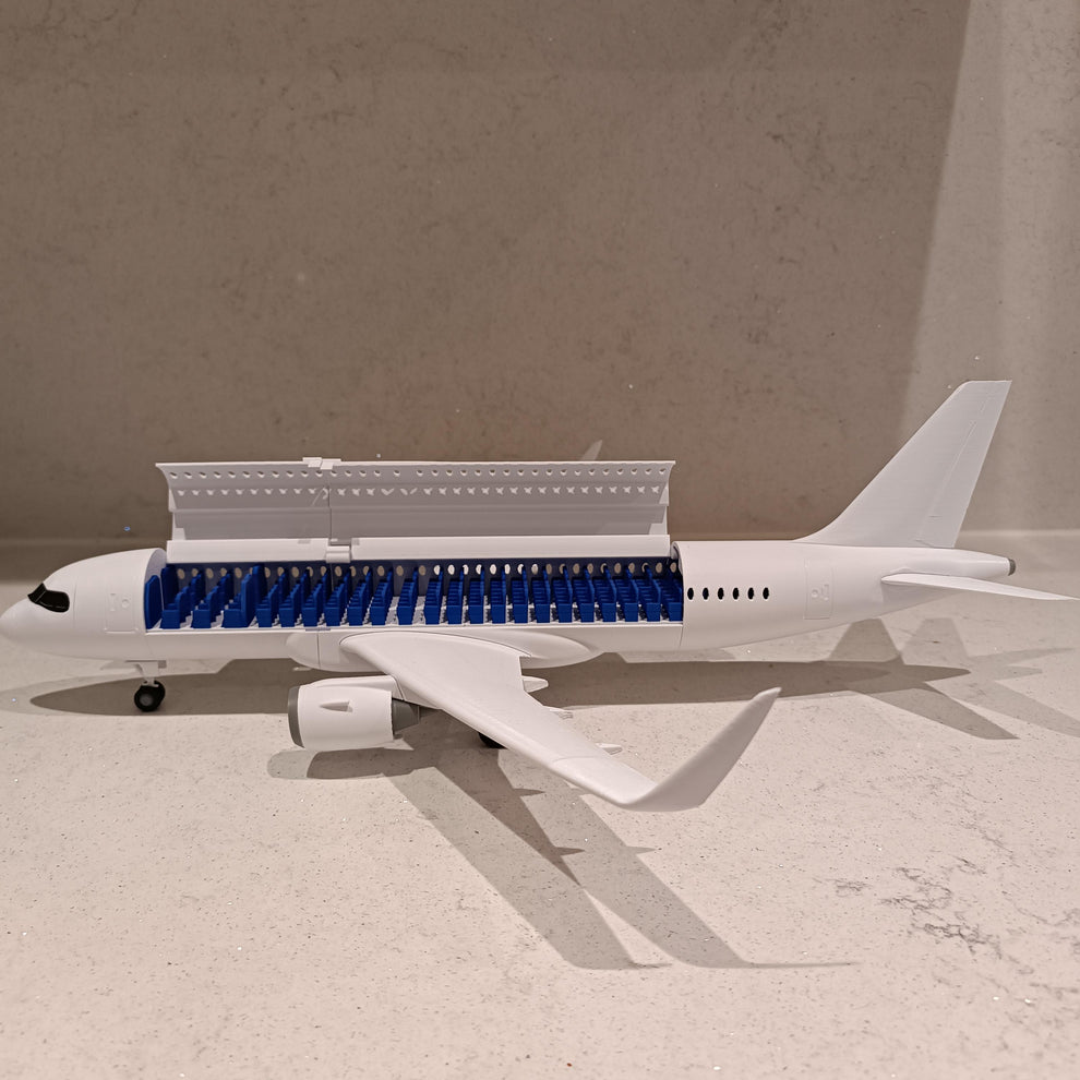 A320-Style 3D Printed Extended Narrow-Body Passenger Jet Model – Aviat ...